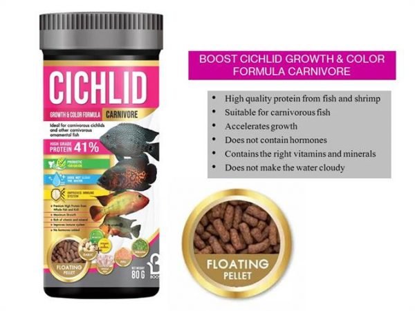 Boost Cichlid Growth & color Formula For Carnivore Floating Tablets - LifewithAqua